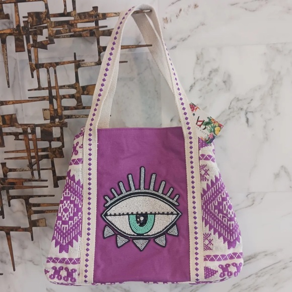 America and Beyond | Bags | Viral Evil Eye Beaded Tote Bag | Poshmark